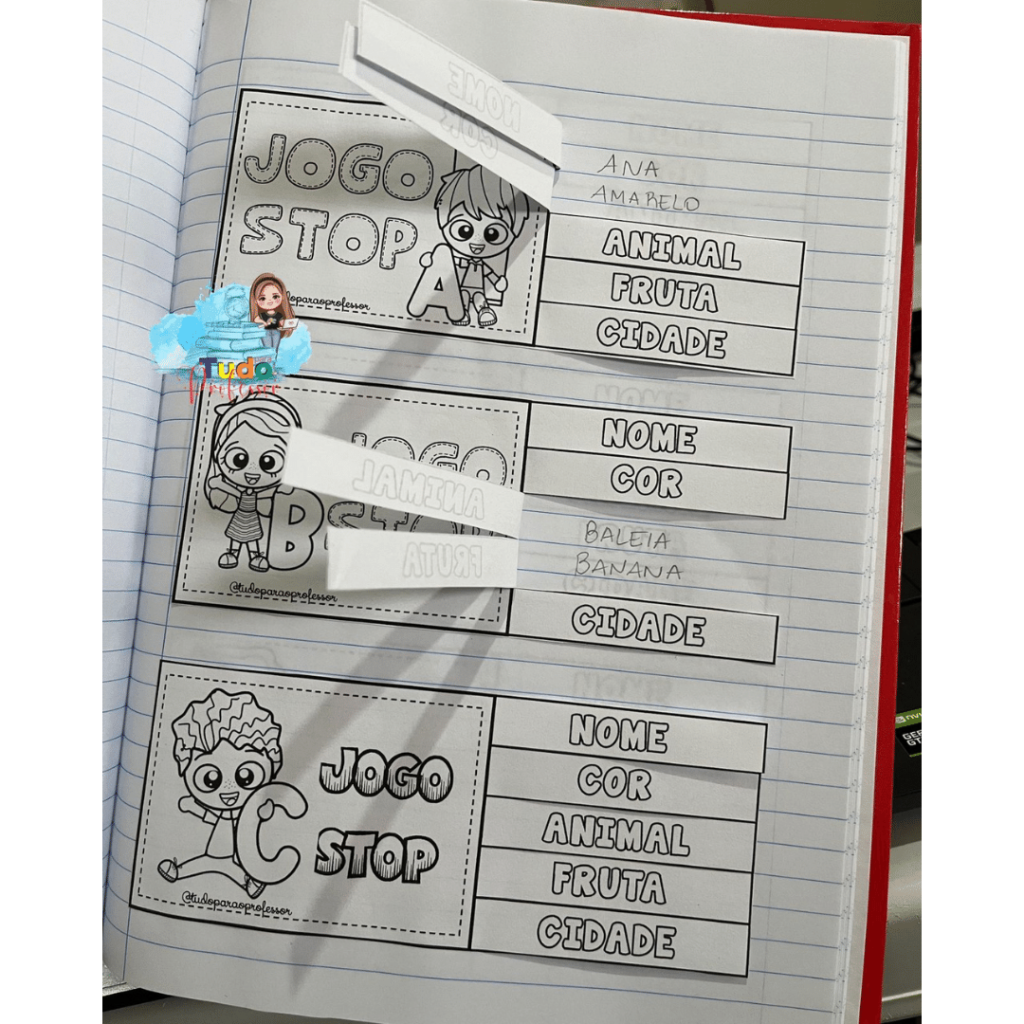 Jogo do Stop de A a Z - Loja - Tudo Para o Professor