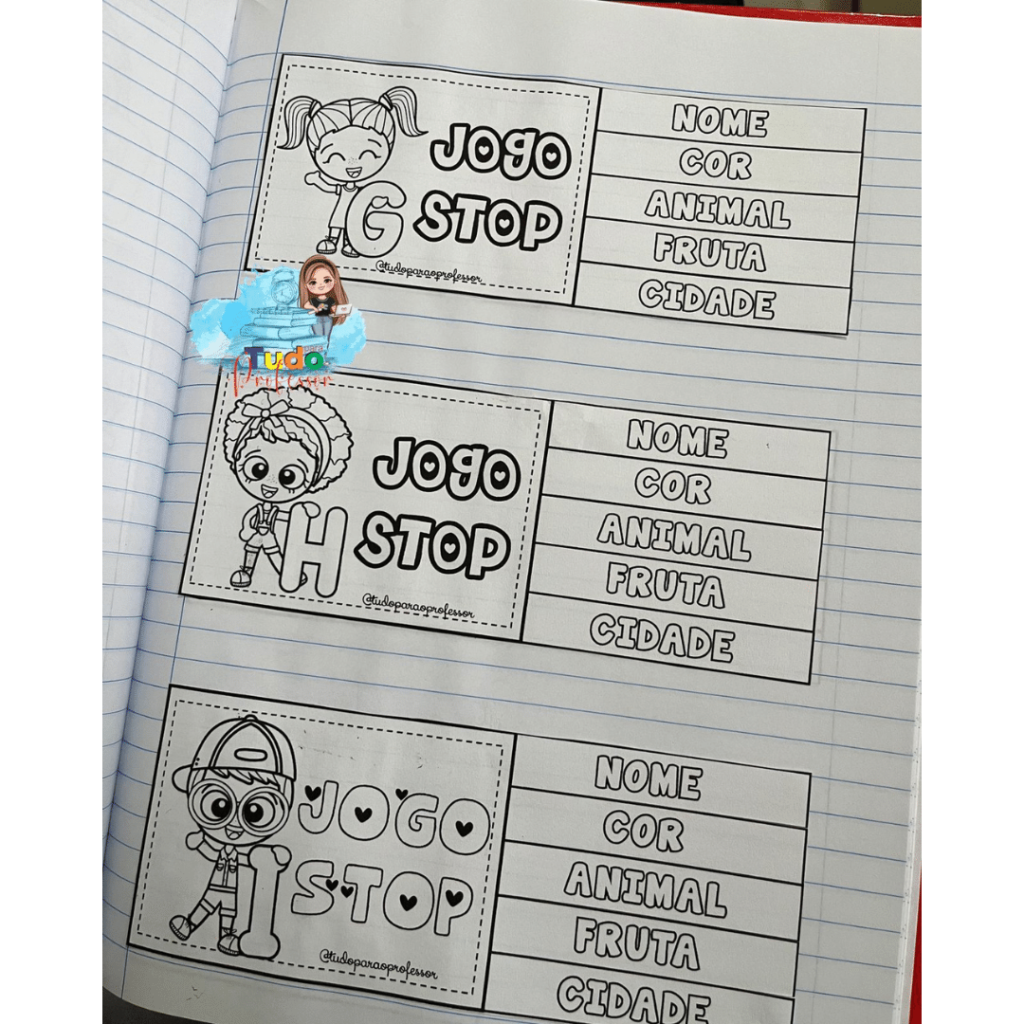 Jogo do Stop de A a Z - Loja - Tudo Para o Professor