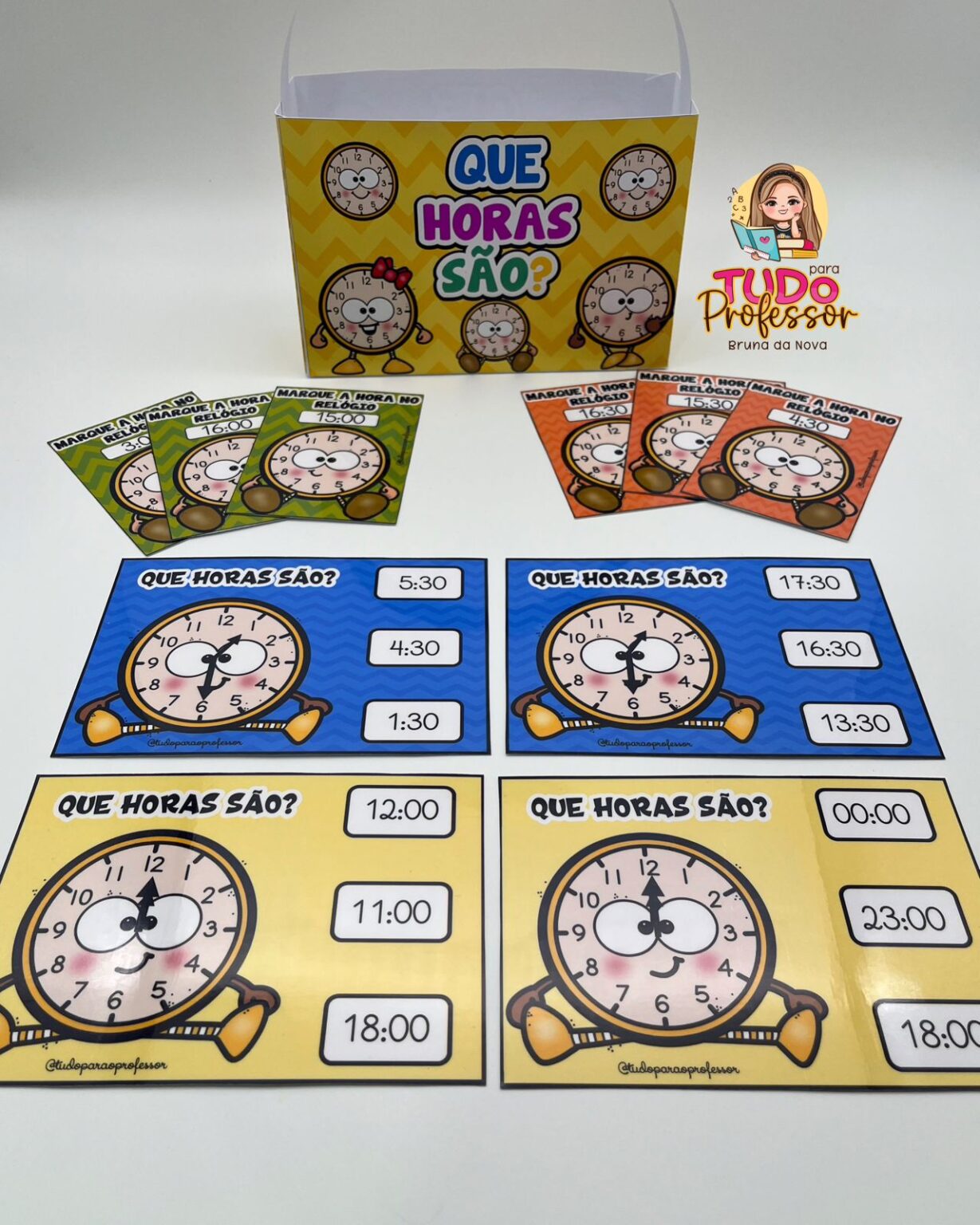 Kit Que Horas São? - Loja - Tudo Para o Professor