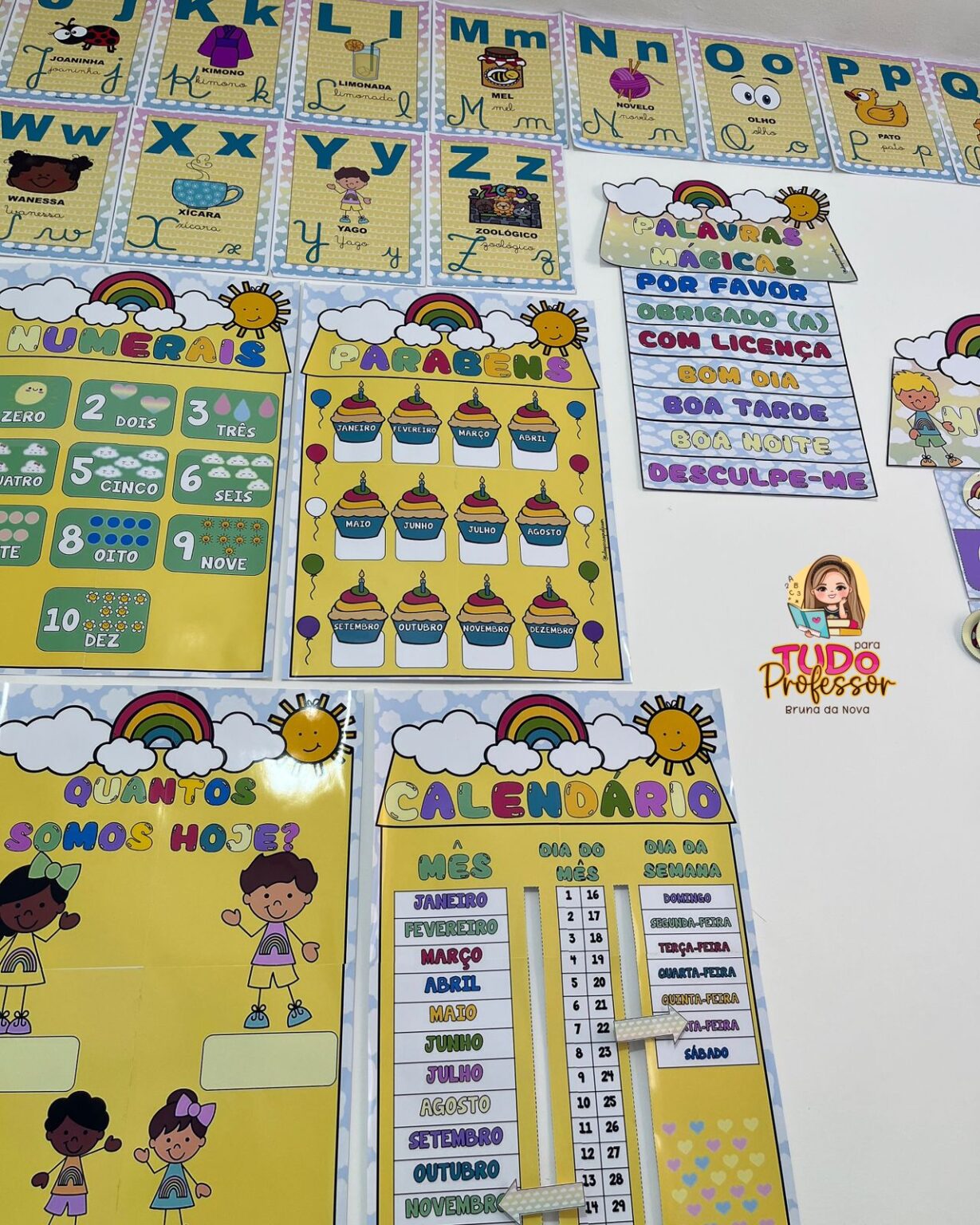 Kit Sala de Aula Arco-íris - Loja - Tudo Para o Professor