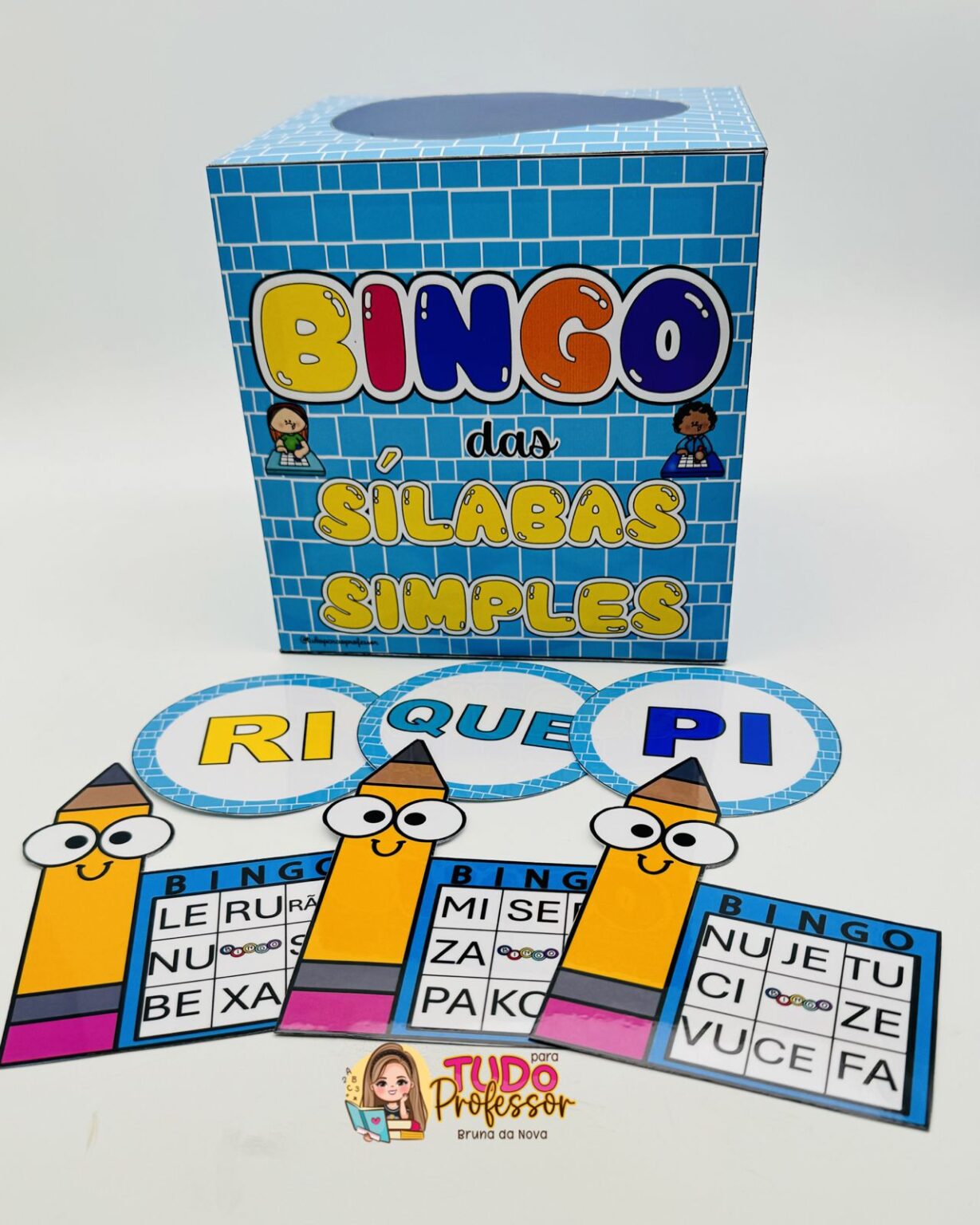 Bingo Sílabas Simples Caixa - Loja - Tudo Para o Professor