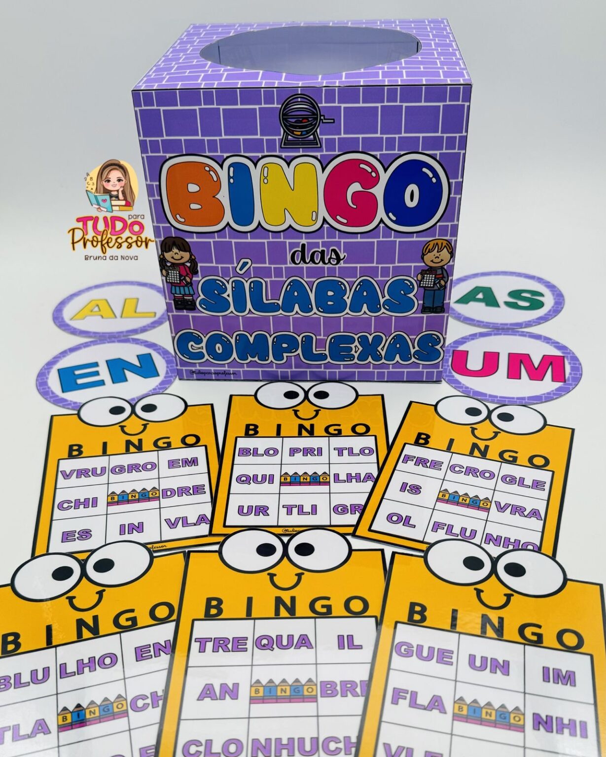Bingo Sílabas Complexas Caixa - Loja - Tudo Para o Professor