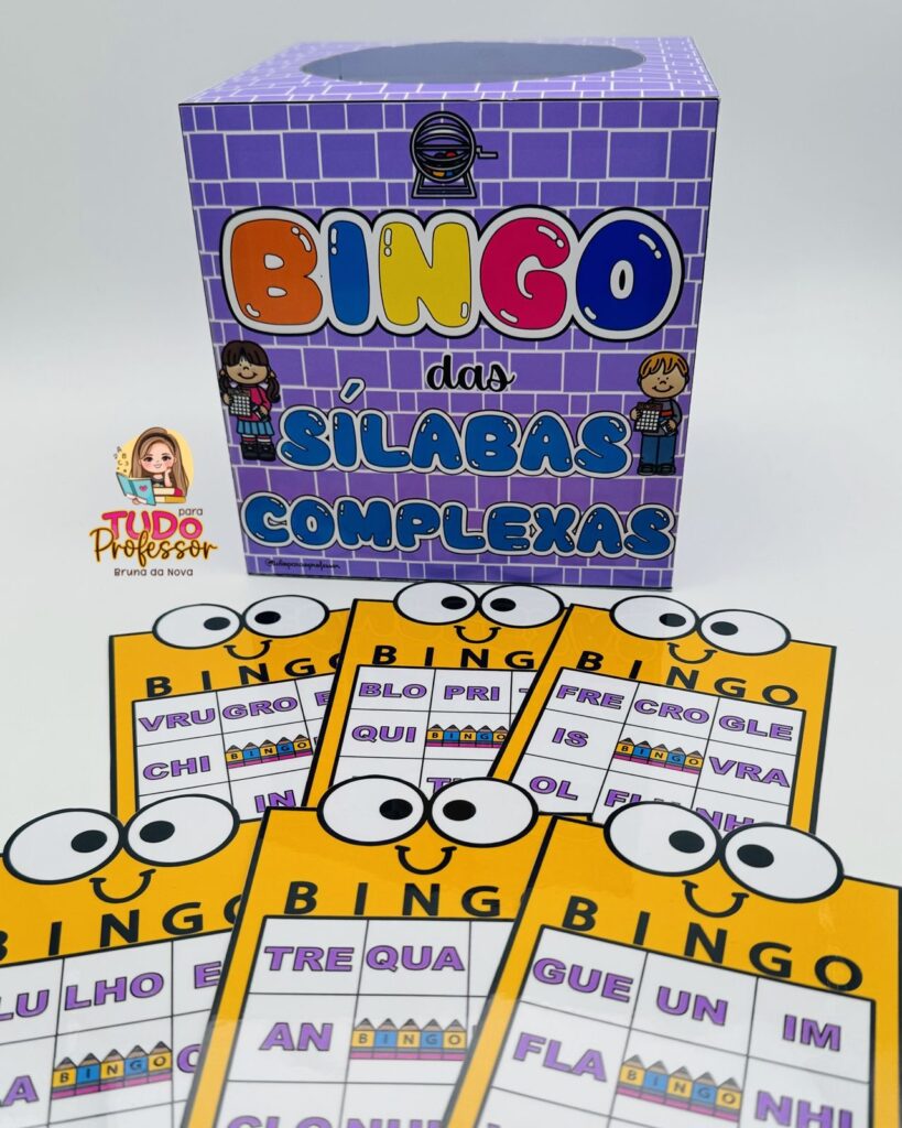 Bingo Sílabas Complexas Caixa - Loja - Tudo Para o Professor