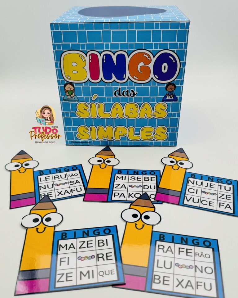Bingo Sílabas Simples Caixa - Loja - Tudo Para o Professor