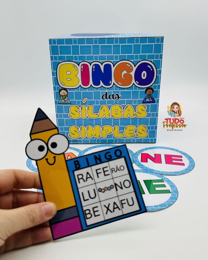 Bingo Sílabas Simples Caixa - Loja - Tudo Para o Professor